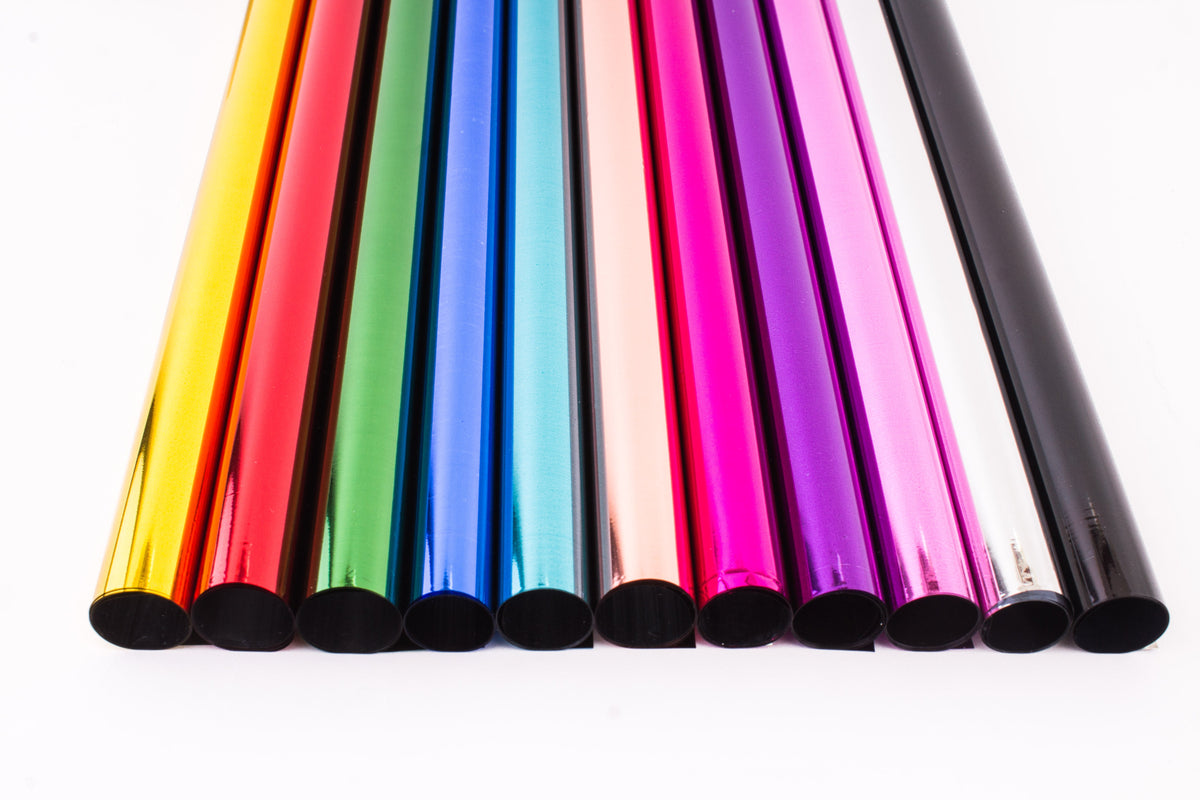 Papel Metálico Brillante – Etiquetado "ROJO METÁLICO" – Sedacolors Store