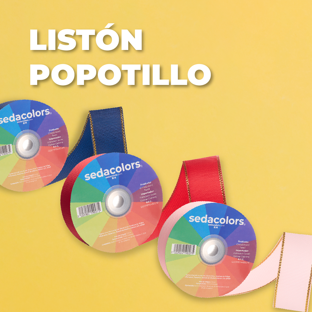 Listón Popotillo – Etiquetado "LILA" – Sedacolors Store