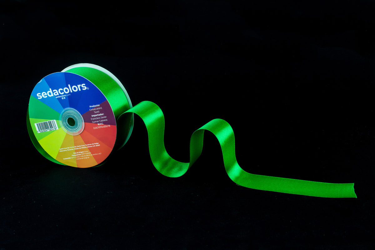 Listón Satin 2 caras Verde Bandera – Sedacolors Store