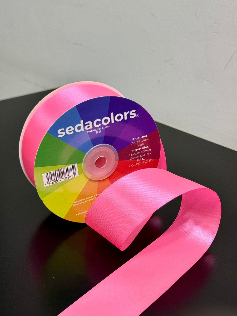 Listón Satin 2 caras Rosa Mexicano – Sedacolors Store